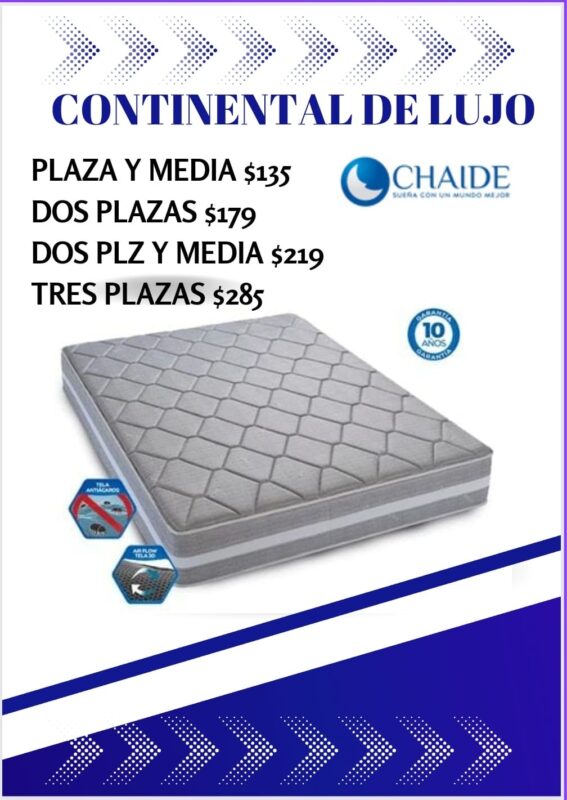 COLCHON CHAIDE Y CHAIDE CONTINENTAL TRADICIONAL
